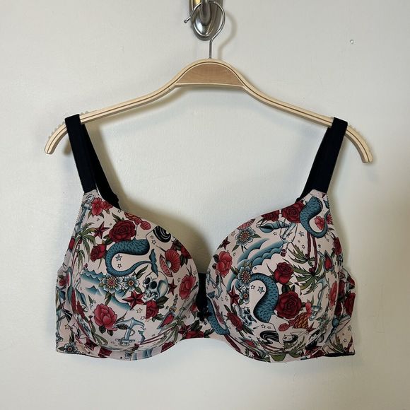 torrid | Intimates & Sleepwear | Torrid Tattoo Plunge Pushup Tattoo ...